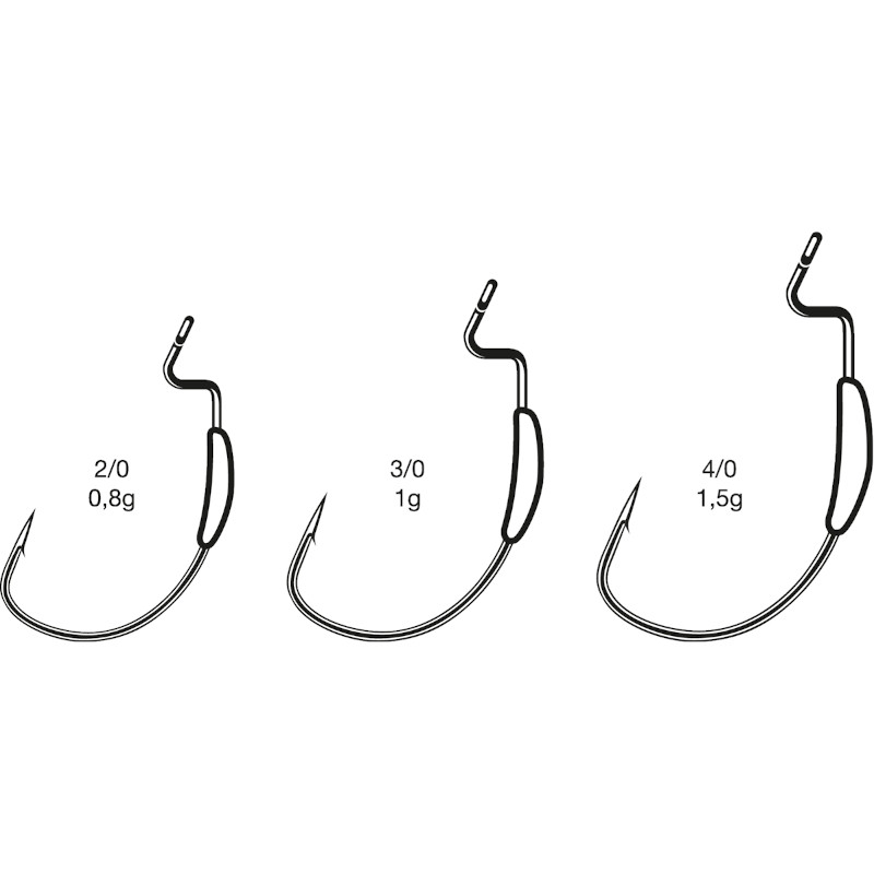 VMC 7216LD Leaded Texan Worm Hooks - £8.45